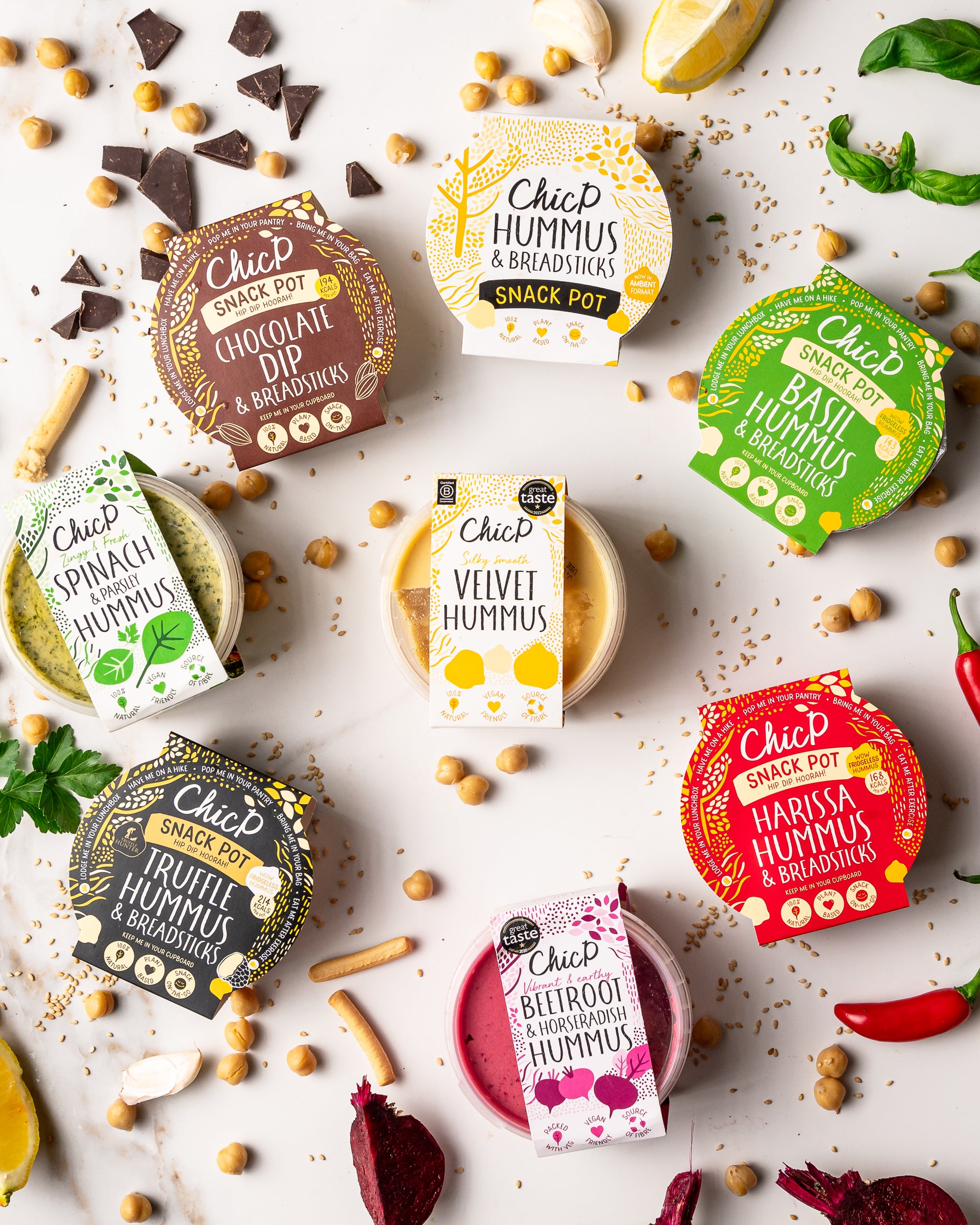 On-the-Go Hummus Snack Pots | ChicP